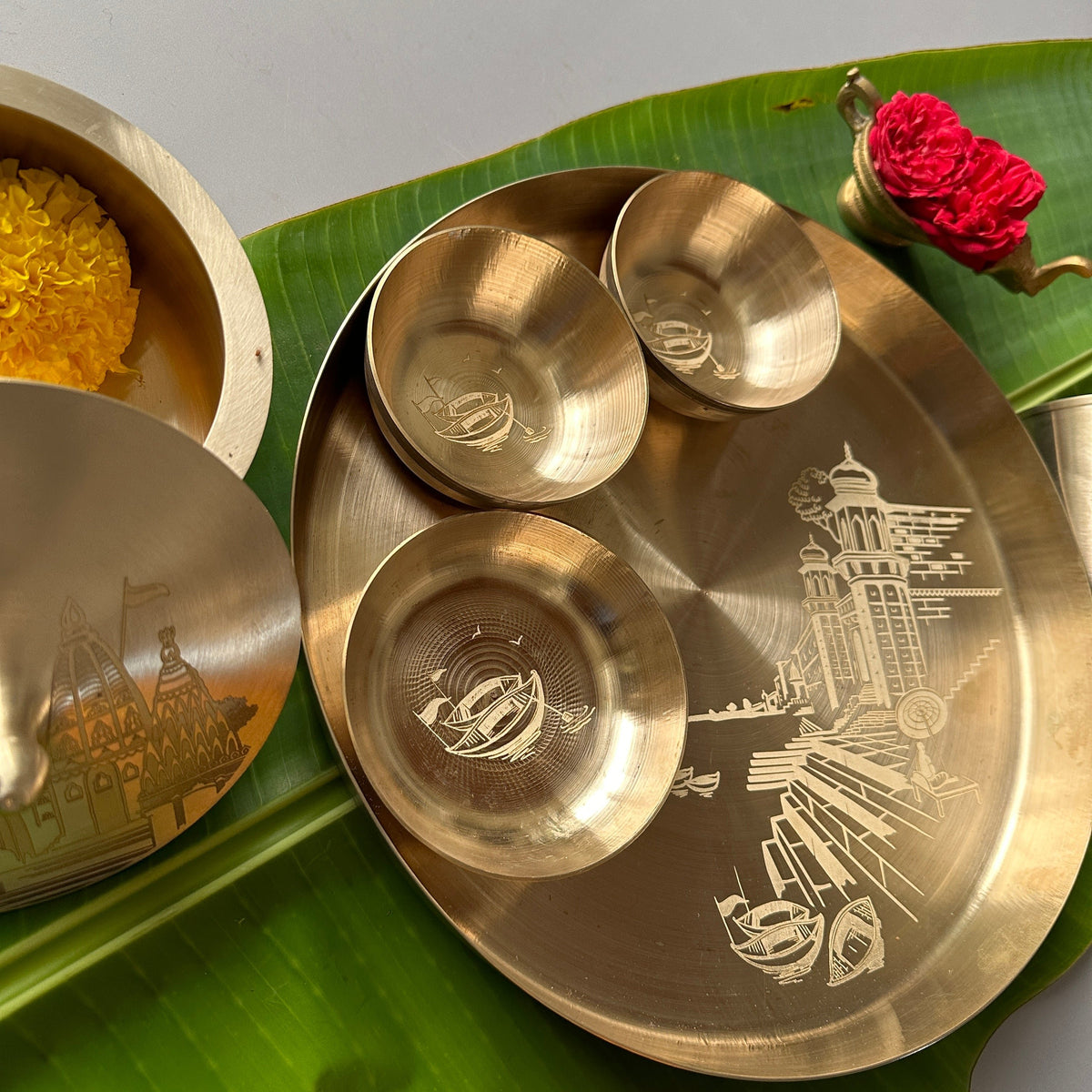 Kansa Dinner Set - BANARAS – Kaunteya
