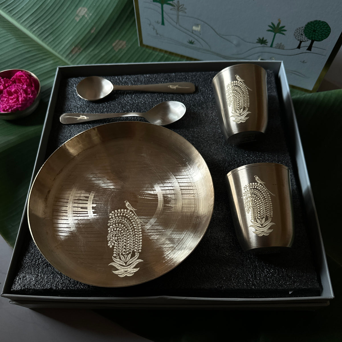 Classic Gift Set Kansa - Kadamba Snack Set (6 Pcs) – Kaunteya